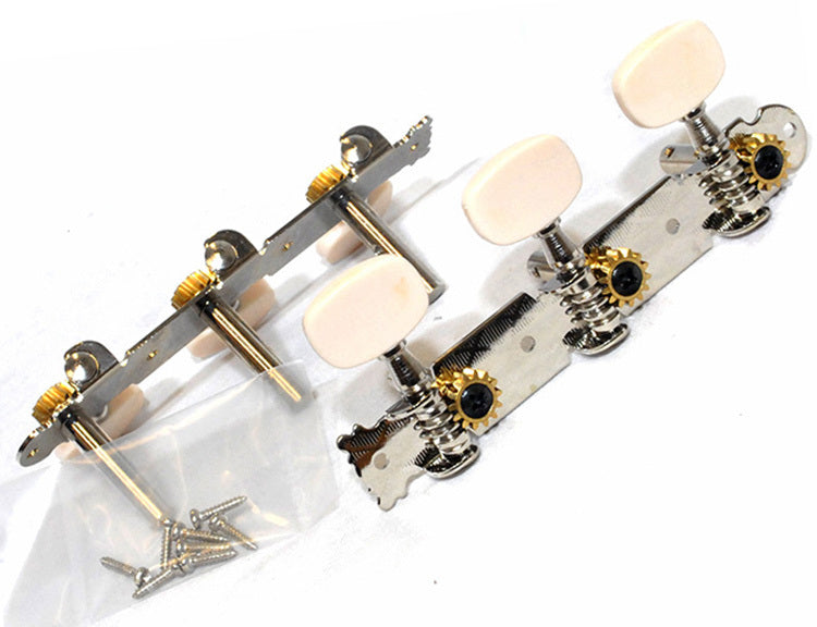 GT LA Series Acoustic Tuning Machines on Plate in Chrome Finish (3+3 ...