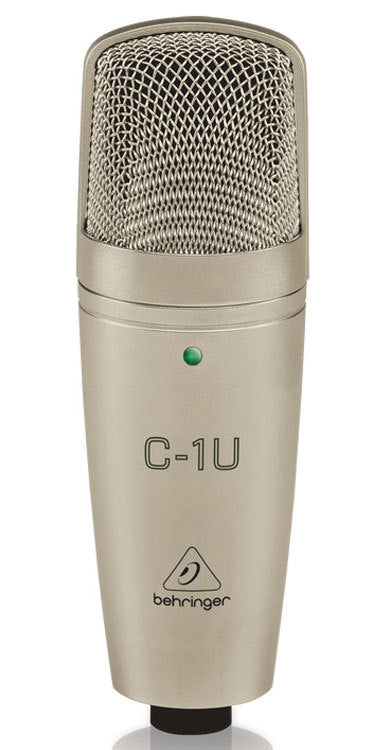Behringer C-1U Large Diaphragm Condenser Microphone w/ Built-in USB In ...