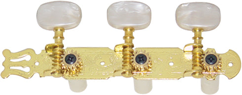 CLASSICAL MACHINE HEADS 3-A-SIDE 35MM GOLD — Music Man Australia