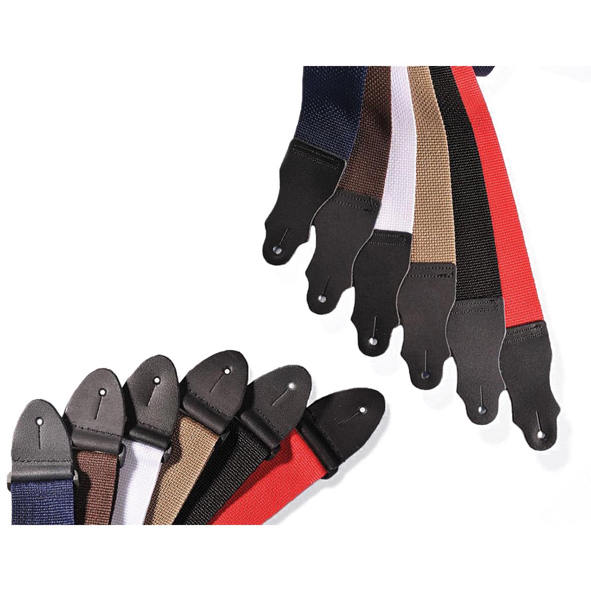 Franklin Black Poly Web Strap with Single Ply Black Leather End Tab ...