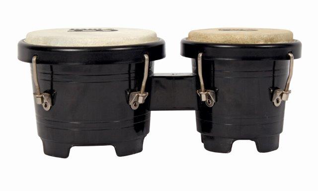 MINI BONGOS TUNABLE 4 1/2 & 5 INCH SHELLS BLACK — Music Man Australia
