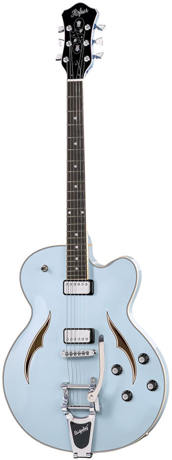 HOFNER VERYTHIN SINGLE CUTAWAY ELEC GTR BLUE — Music Man Australia