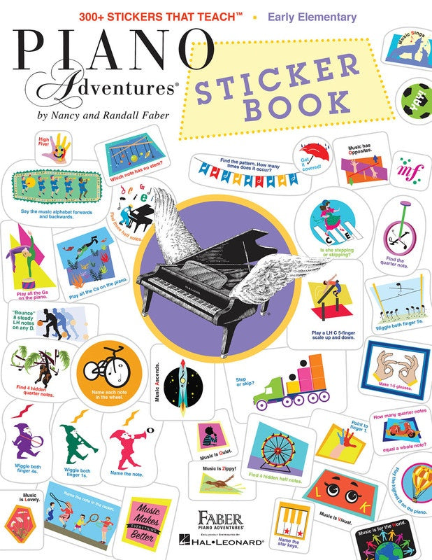PIANO ADVENTURES STICKER BOOK — Music Man Australia