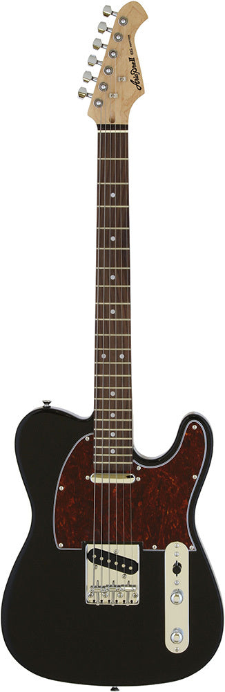 Aria 615 Frontier Series Electric Guitar in Black — Music Man Australia