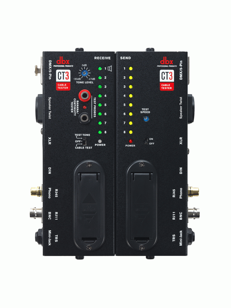DBX CT3 CABLE TESTING UNIT WITH SPLIT DESIGN — Music Man Australia