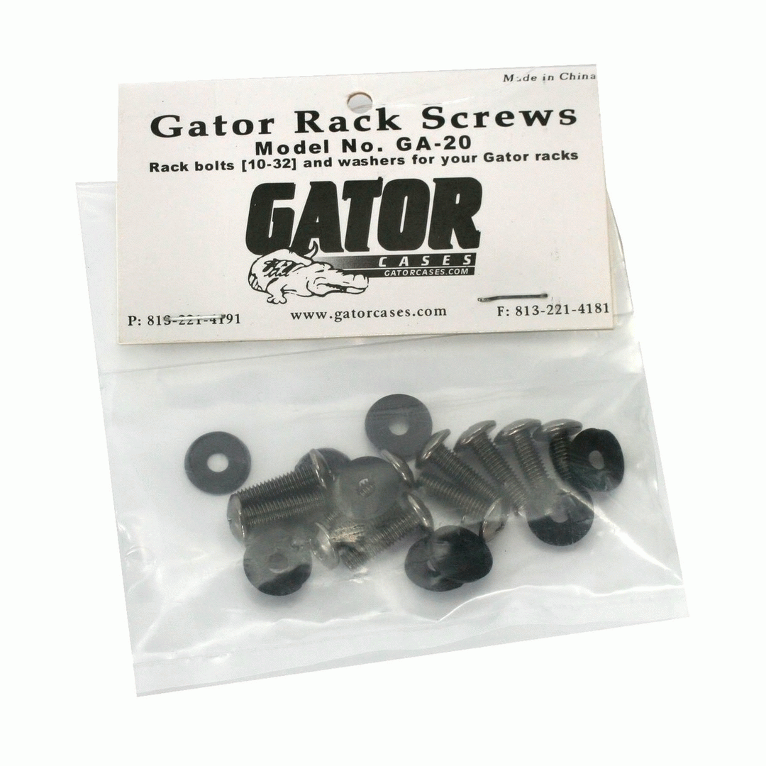 Gator Pack of 10 x GA-20 Screws and Washers for Threaded Rackrails ...