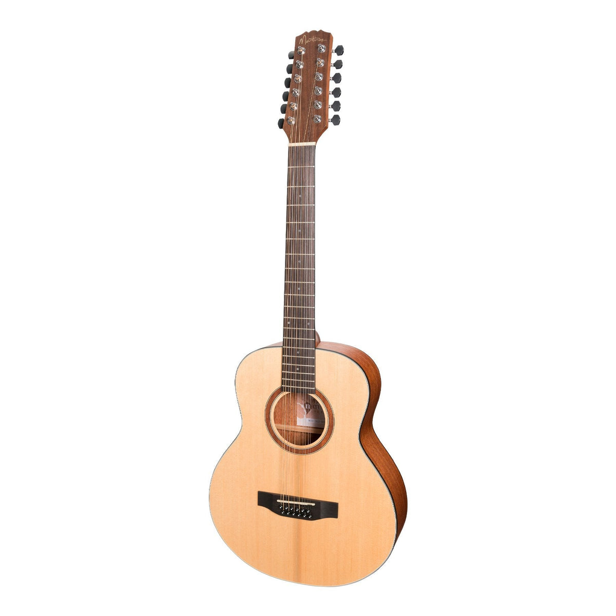 Martinez 'Natural Series' Spruce Top 12-String Acoustic-Electric Mini ...