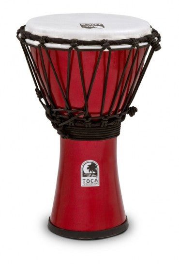 07 INCH COLOUR DJEMBE METALLIC RED — Music Man Australia